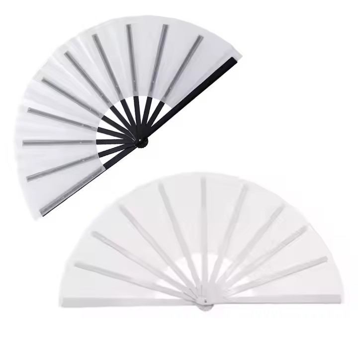 Fan, handheld folding sublimation fan – Granny's Sublimation Blanks RTS