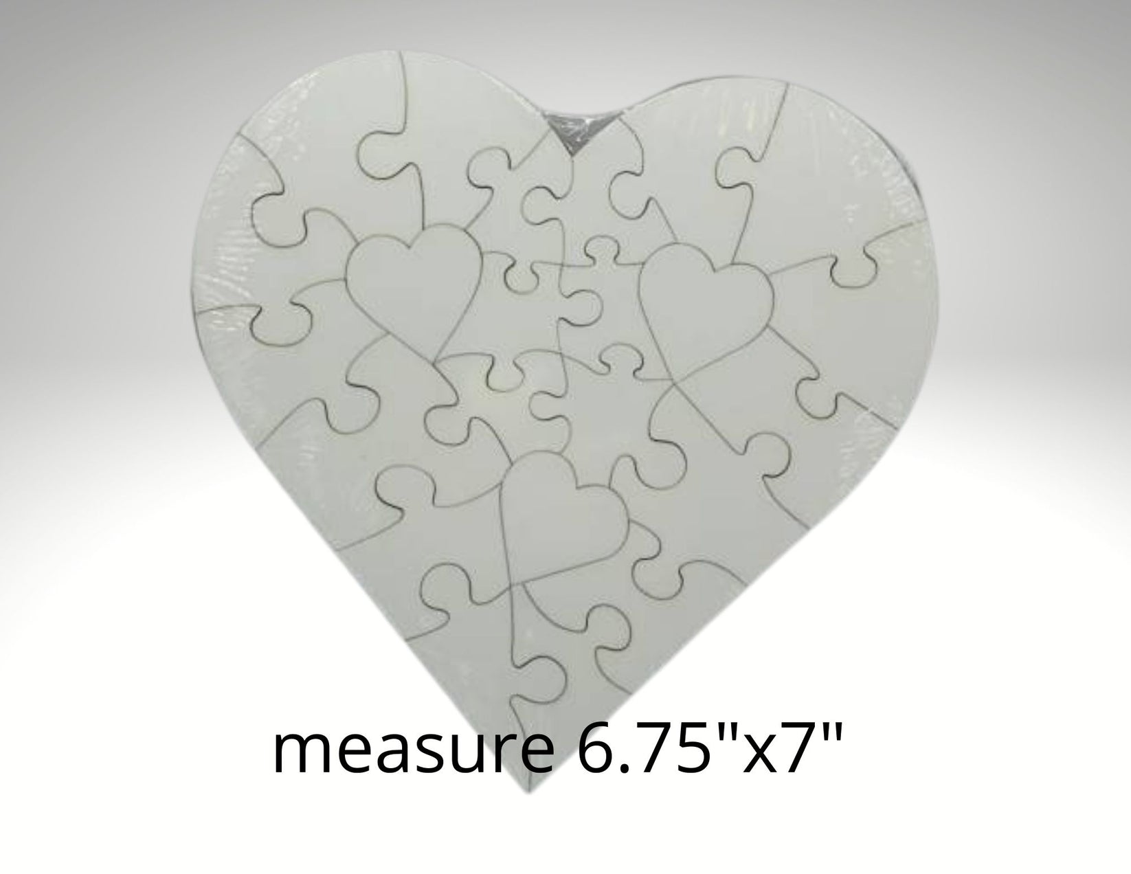 Puzzle Heart Shaped Sublimation MDF 23 Piece – Granny's Sublimation ...