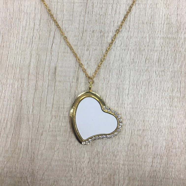 Necklace Sublimation Heart Necklace with Diamonds – Granny's ...
